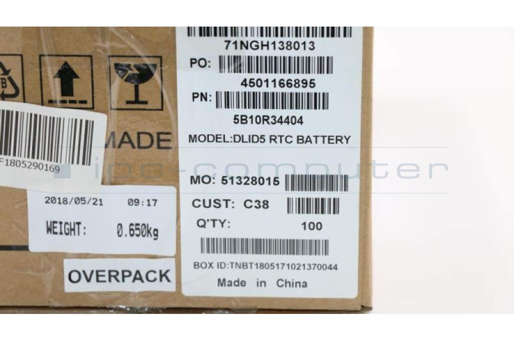 Lenovo 5B10R34404 CMOS AKKU C 81H7 - ipc-computer.de