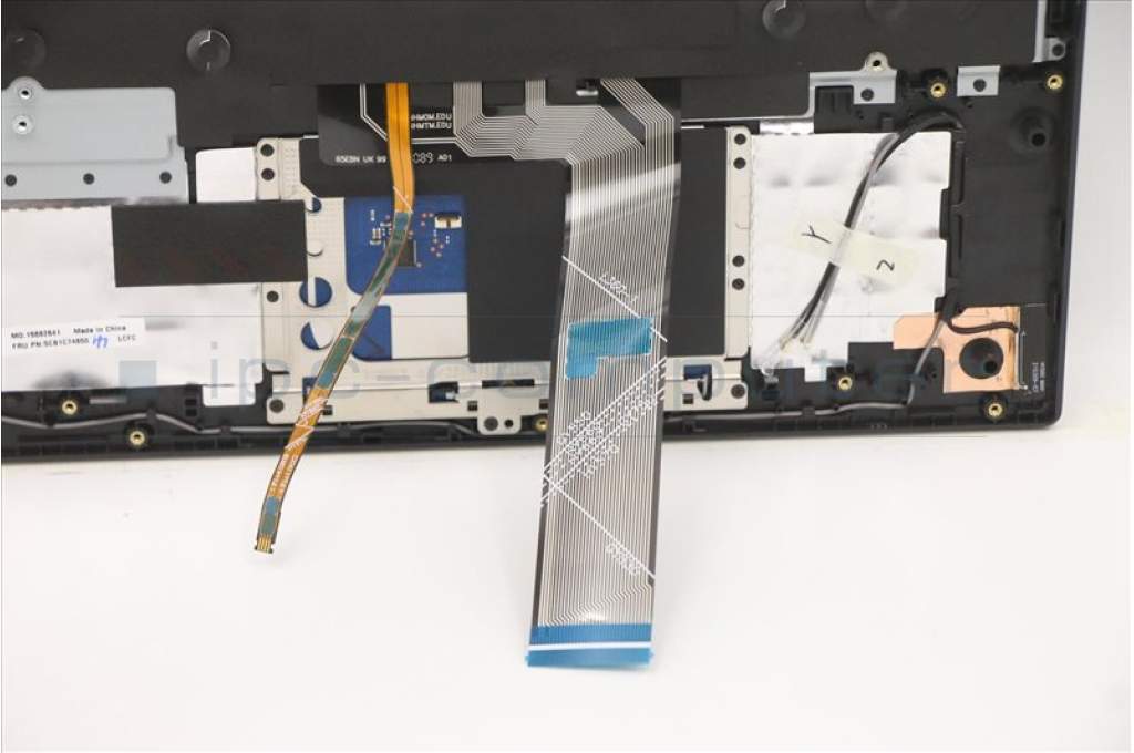 Lenovo 5CB1C74850 C-Cover with keyboard,Italian,Blue,White Backlight ...