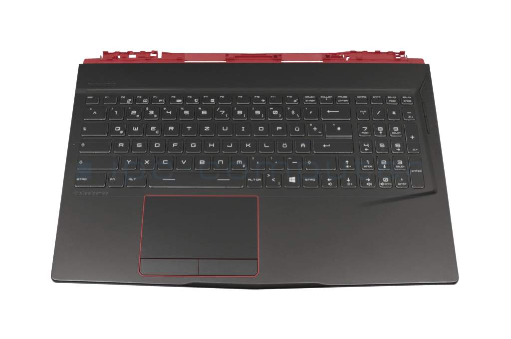 Tastatur inkl. Topcase DE (deutsch) schwarz/schwarz mit Backlight original für MSI GE63VR 7RE ...
